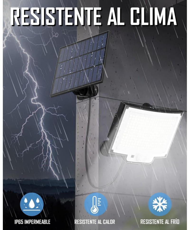 Focos LED Exterior Solar 500lm